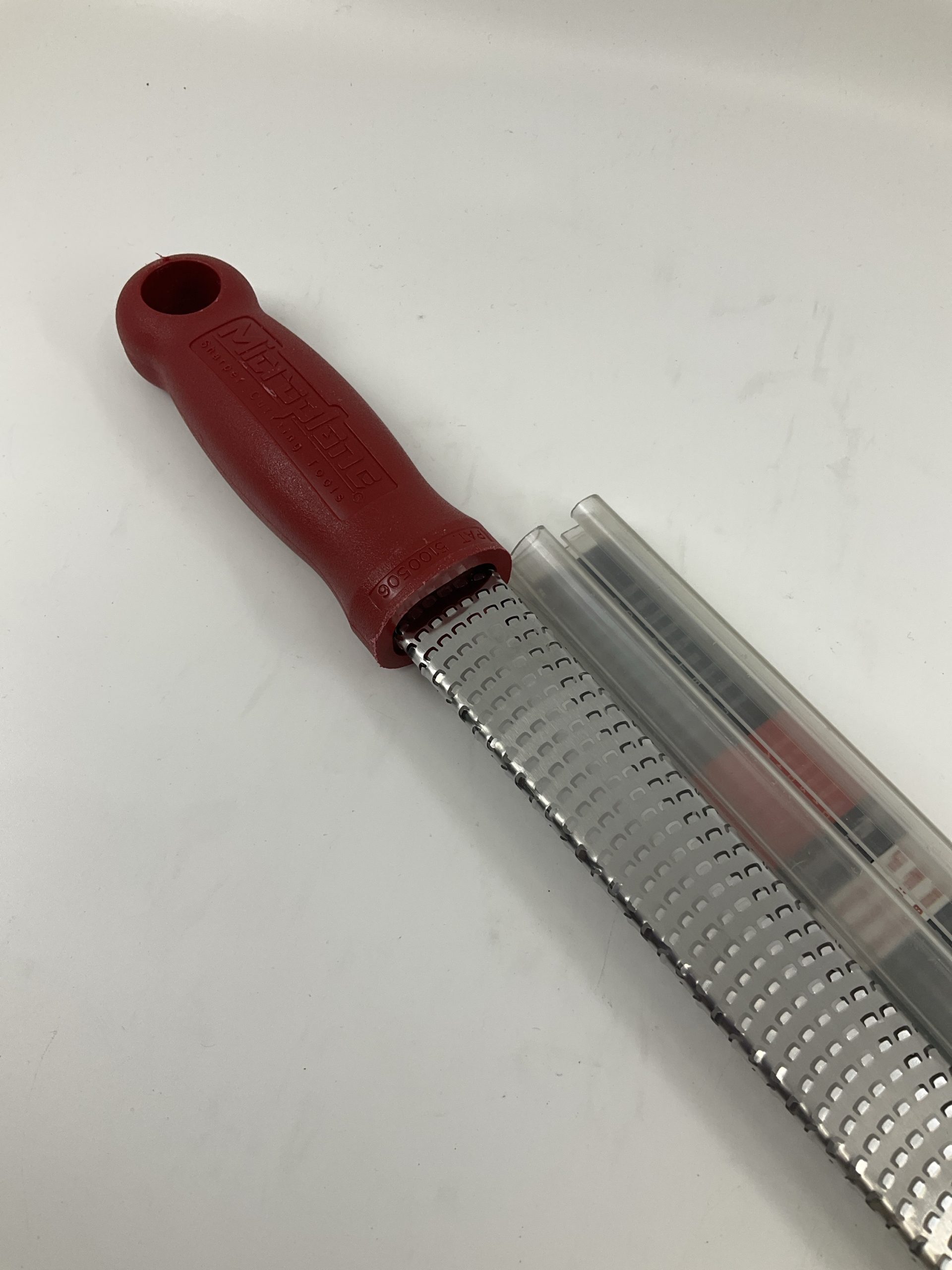 Microplane Classic Zester Grater with a red handle | Mac-Ave