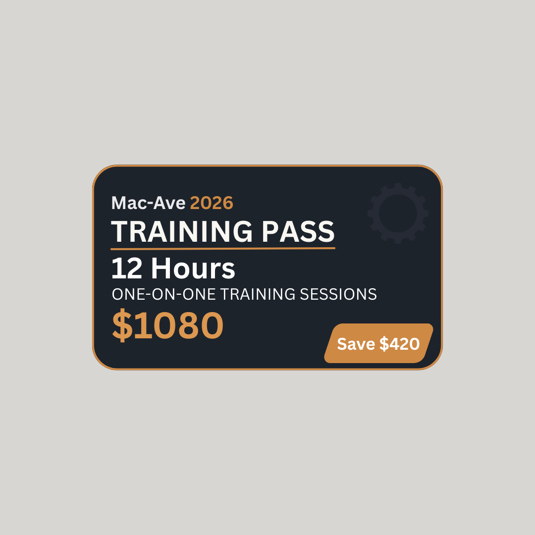 2026 Training Pass (12-hour) | Mac-Ave