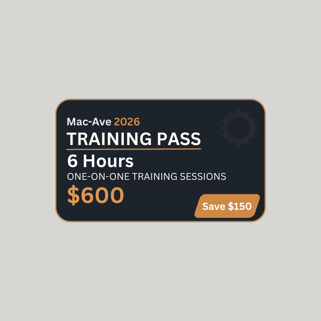 2026 Training Pass (6-hour) | Mac-Ave