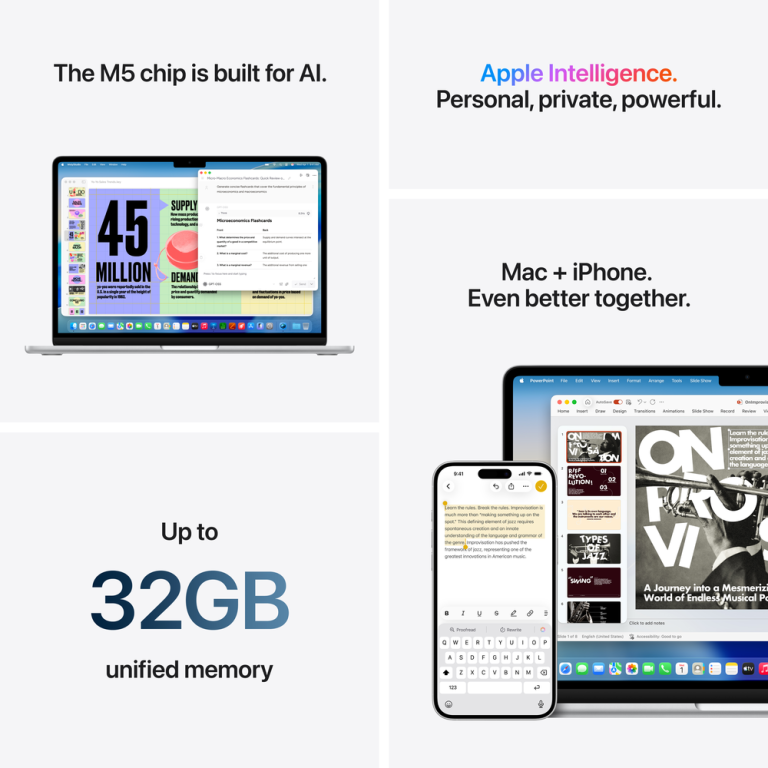 New 15-inch MacBook Air: Apple M5, 16GB, 512GB SSD - Sky Blue | Mac-Ave